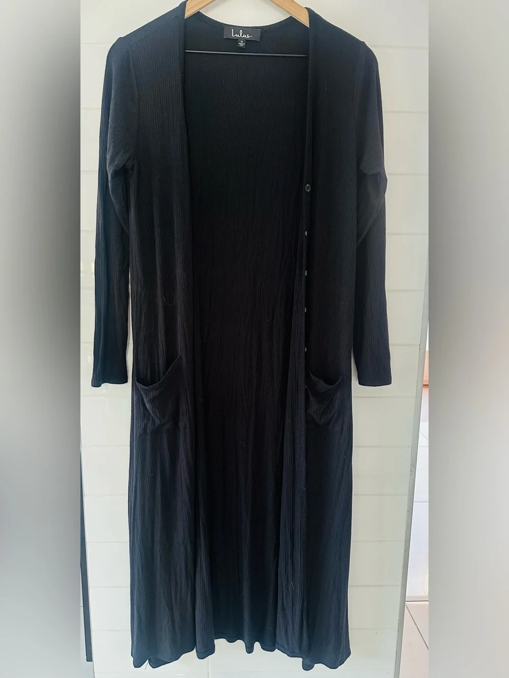 Lulus | Sweaters | Lulus Black Longline Duster Cardigan | Poshmark